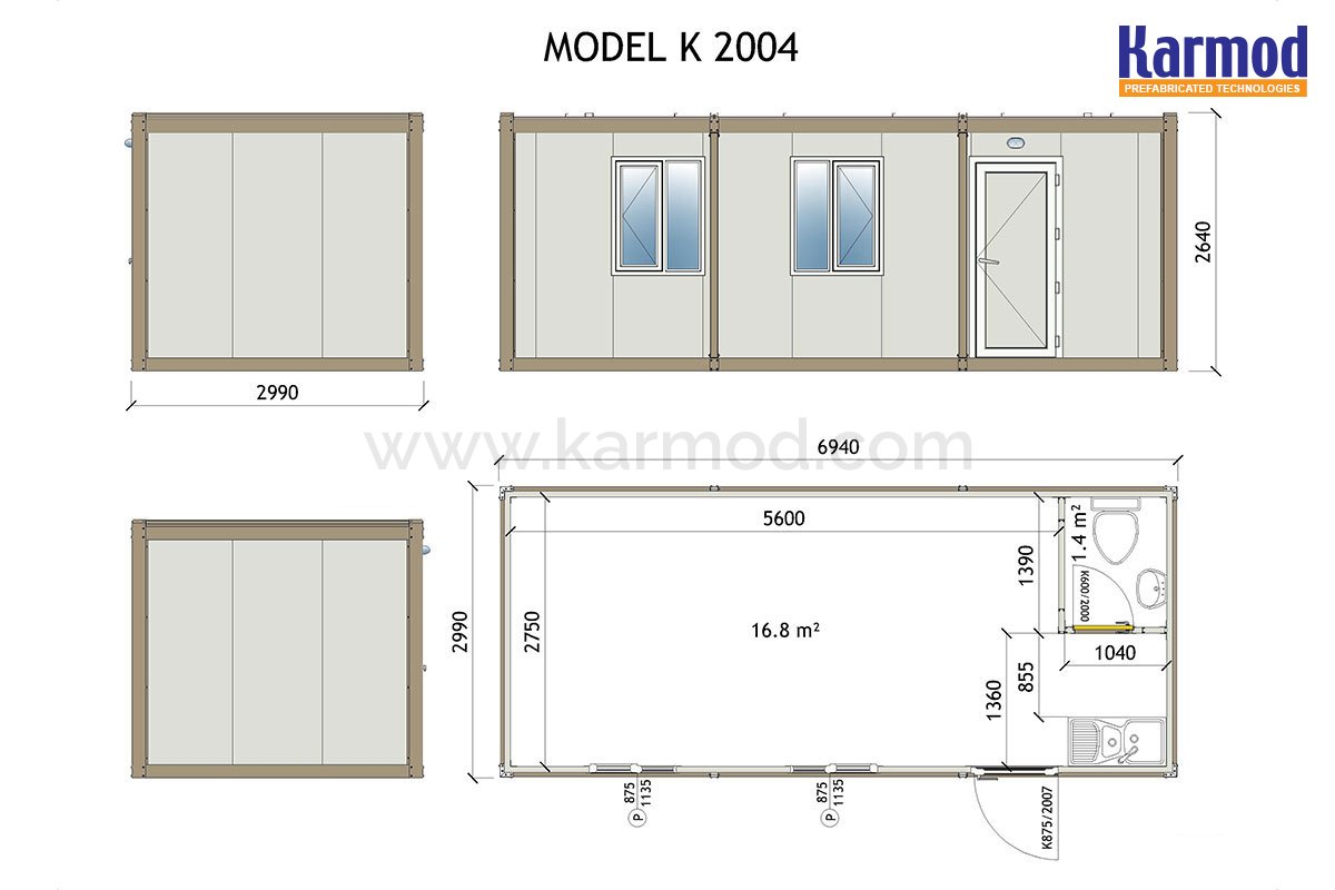 Σχέδια δαπέδων κοντέινερ | Karmod